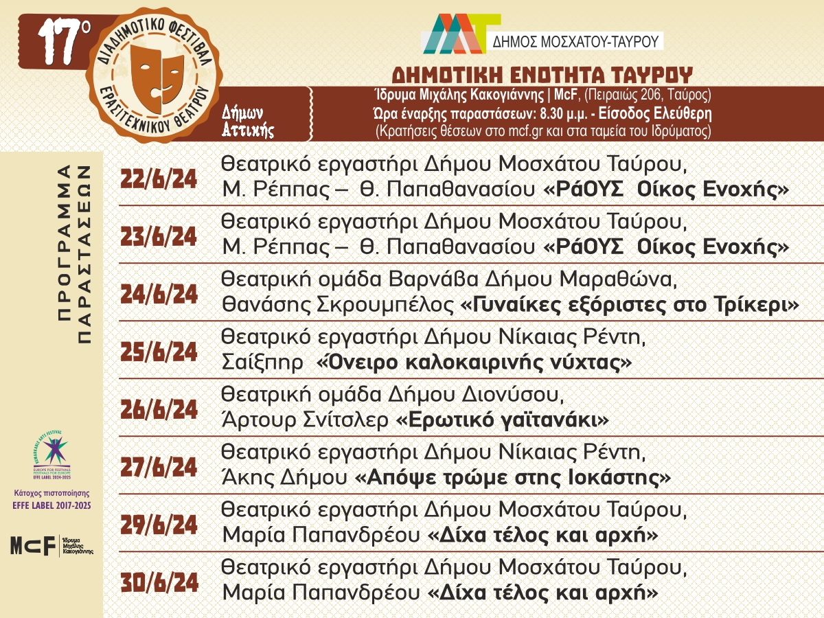 ΘΕΑΤΡΟ - Ίδρυμα Μιχάλης Κακογιάννης